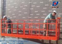 China ZLP500 Wire Rope Climbing Suspended Platform 500kg Capacity 8-10m/min Speed Two Person Working Platform for sale