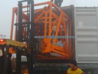 China Manual TC4807 Telescopic External Climbing Tower Crane 4 Ton 48M Boom for sale