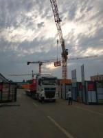 China QTZ80 Flat Top Tower Crane 8 Ton Capacity 60m Jib 380V 50Hz PLC Control for sale