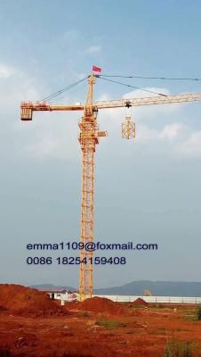 China QTZ63 Tower Crane 50m Jib 5t Capacity 2.5m Mast Section Fixed External Climbing for sale