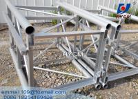 China 1.508m Construction Hoist Mast Sections with 5mm Steel Plate and Hot Galvanized or Electro-static Coating Options for sale