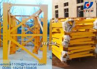 China 2000×2000×3000mm Split Mast Section for QTZ125 to QTZ315 Tower Cranes with Q345B Steel Construction for sale