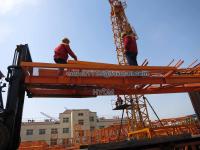 China TC3508 Outside Hydraulic Telescopic Mini Tower Crane Civil Construction Projects for sale