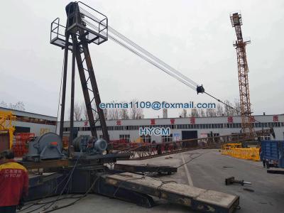 China QD1515 Roof Derrick Crane 3000kg Load Capacity 15m Jib for Inner Tower Crane Removal for sale