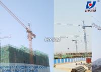 China Hammerhead Jib Tower Crane QTZ5015 6T Capacity 50M Boom Lift for Building Materials for sale