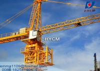 China QTZ160 10T Tower Crane 60m Jib 50m Free Standing Height Construction Equipment for sale
