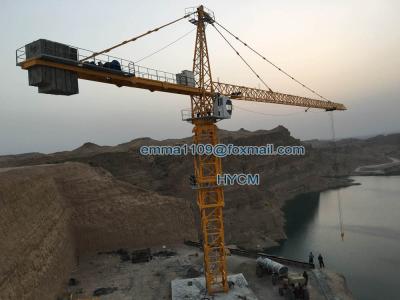 China QTZ250 Cat Head Tower Crane 70m Jib 12t Max Load for High Rise Building for sale