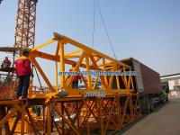 China TC7050 Tower Crane with Derricking Jibs 5m Mast Sections 5000kNm 20t Capacity for sale