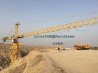 China QTZ7050 Tower Crane Inverter Box 70m Radius 20t Load CE Certified for sale