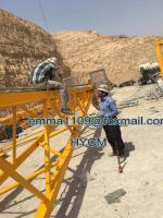 China Big 7550 Building Hammerhead Tower Crane With Counterweight Frame for sale