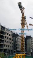China Big 7550 Building Hammerhead Tower Crane With Counterweight Frame for sale