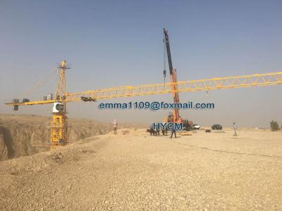 China Top Slewing Hammer Head Tower Crane QTZ7550 25T Load 75M Jib 380V for sale