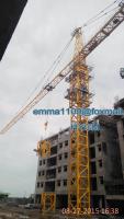 China Top Slewing Hammer Head Tower Crane QTZ7550 25T Load 75M Jib 380V for sale