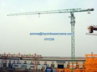 China 10 Ton 60m Topless Tower Crane PT6016 for Construction with 50m Free Standing Height for sale