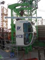China 10 Ton 60m Topless Tower Crane PT6016 for Construction with 50m Free Standing Height for sale