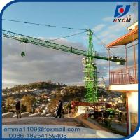 China QTZ125 6515 Hammerhead Tower Crane 65m Radius 10T Capacity Remote Control for sale