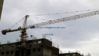 China QTZ7550 Tower Crane 25t Capacity 75m Jib Length Construction Hoist Motor for sale