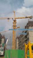 China QTZ7550 Tower Crane 25t Capacity 75m Jib Length Construction Hoist Motor for sale