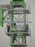 China QTZ230 PT6425 Flat Top Tower Crane 12t Load 64m Jib 2300kNm Moment for sale