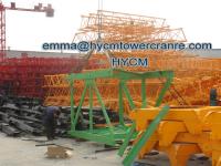 China QTZ230 PT6425 Flat Top Tower Crane 12t Load 64m Jib 2300kNm Moment for sale
