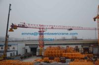 China 24t QTP8025 Electric Flat Top Tower Crane 80m Jib 40000kNm Rated Moment for sale
