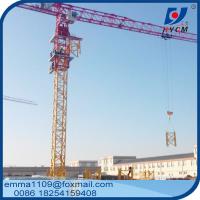 China Topless Flat Tower Crane 20t PT8030 80M Large Working Jib 5m Mast for sale