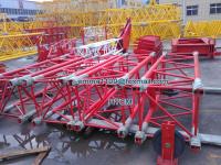 China 6t QTD2520 Small Luffing Tower Crane 25m Jib Length 1.2m Mast Sections for sale
