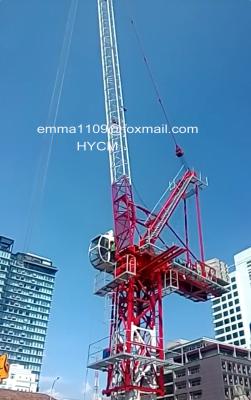 China QTD120 4522 Luffing Tower Crane 45m Jib 6 Ton Load 1.6m Mast Section for sale