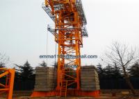 China 10t QTD5020 Luffing Tower Crane 50m Jib Full Inverter Control 1250kNm for sale