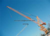 China 10t QTD5020 Luffing Tower Crane 50m Jib Full Inverter Control 1250kNm for sale