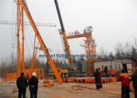 China 10t QTD5020 Luffing Tower Crane 50m Jib Full Inverter Control 1250kNm for sale