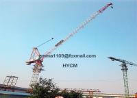 China 12 Ton D5030 Luffing Tower Crane 50m Jib 3.0t Tip Load 1600kNm Moment for sale