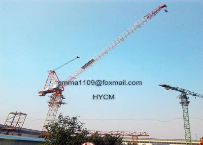 China 12 Ton D5030 Luffing Tower Crane 50m Jib 3.0t Tip Load 1600kNm Moment for sale