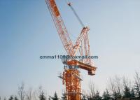 China 12 Ton D5030 Luffing Tower Crane 50m Jib 3.0t Tip Load 1600kNm Moment for sale