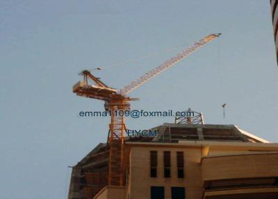 China QTD125(4522) Central Inner Climbing Tower Crane with 45m Working Radius and 6 Ton Capacity - Luffing Jib Type for sale