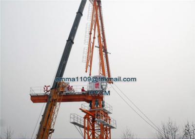 China New Model D80 4015 Jib Luffing Tower Crane 6tons Load 40m Boom 1.2*3m Mast Section for sale