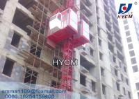 China SC100/100 Twin Cage Construction Elevator 2x1000kg Building Hoist Electric Mast Climbing for sale