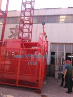 China 1TONS SS100 Material Elevator Building Hoist 24m to 60m Height 380V 60Hz for sale