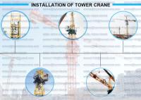 China TC6015 Building Tower Crane 60m Boom 1.5t Tip Load 8t Max Capacity for sale