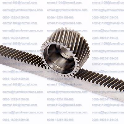 China SC Construction Elevator Mast Section Rack Gears - 40×60×1508mm C45 Steel with 20° Pressure Angle for sale