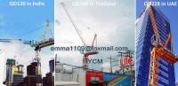 China QTD120 4522 Luffing Tower Crane 6t Capacity 45m Jib 1.6x3m Mast Section for sale