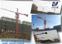 China QTZ63 5013 Hammerhead Tower Crane 50m Jib 5t Capacity 2.5m Mast Sections for sale