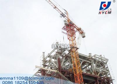 China QTZ63 5013 Hammerhead Tower Crane 50m Jib 5t Capacity 2.5m Mast Sections for sale
