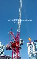 China QTD120 Luffing Tower Crane 50m Jib 1.5t Tip Load 8t Capacity 1200kNm for sale