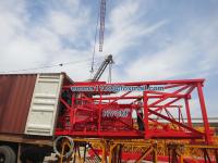 China 8tonnes 165ft Luffing Jib Tower Crane 50m Working Arm Full VFD Control for sale