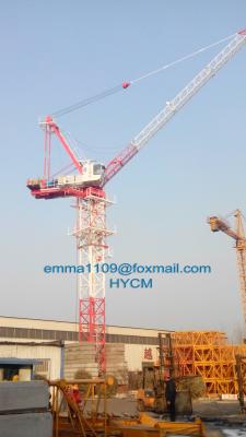 China D5015 8T Luffing Tower Crane Full Invertor Control Box with 7.5m Base Mast for sale