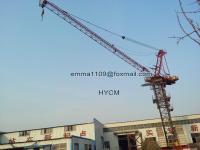 China D5015 8T Luffing Tower Crane Full Invertor Control Box with 7.5m Base Mast for sale