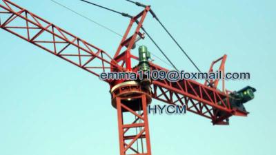 China QT10 Mini Internal Climbing Tower Crane 1 Ton Load 6m Boom 380V Power 60m Max Height for sale