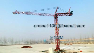 China QT10 Mini 700kg Load Inner Climbing Tower Crane with 9m Jib Length and 60m Max Height for sale
