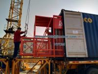 China 2x1 Ton Electric Construction Material Hoist Wire Rope 23.5m/min 56m Lifting Height for sale